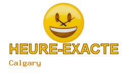 heure exacte a Calgary - canada